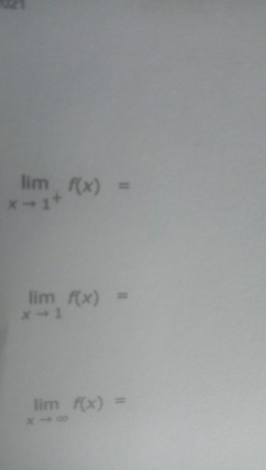 Solved lim f(x) lim f(x) lim f(x) = | Chegg.com