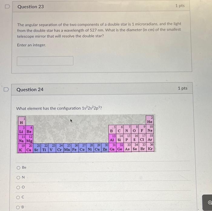Solved The angular separation of the two components of a | Chegg.com