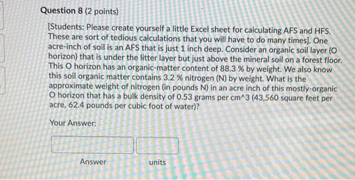 Solved Question 2 (2 points) The concept of a | Chegg.com