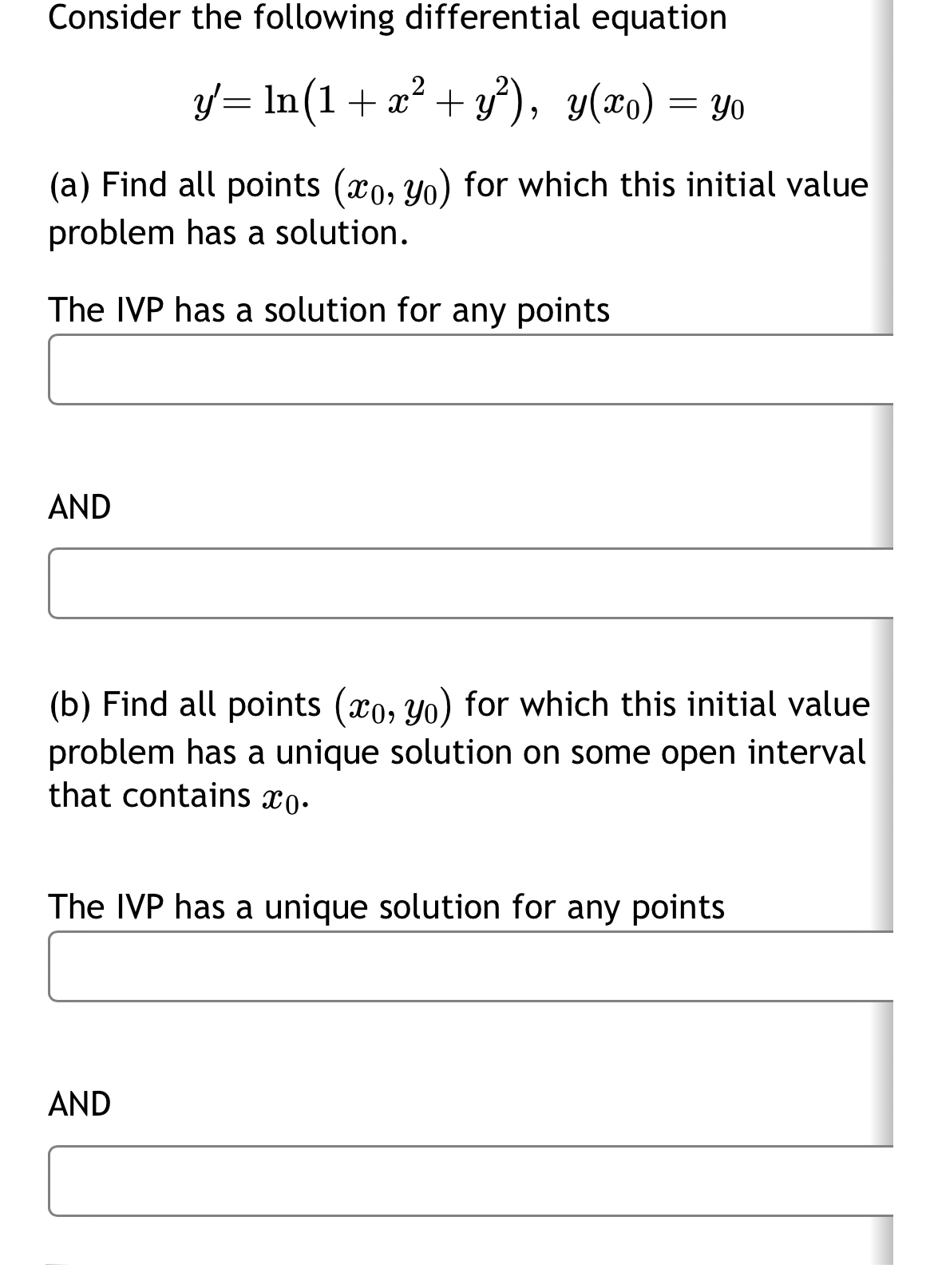 Solved Consider the following differential | Chegg.com