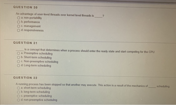 Solved QUESTION 15 Which technique improves system resource | Chegg.com