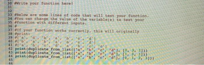 Solved 13 1 Write A Function Called Duplicate From List