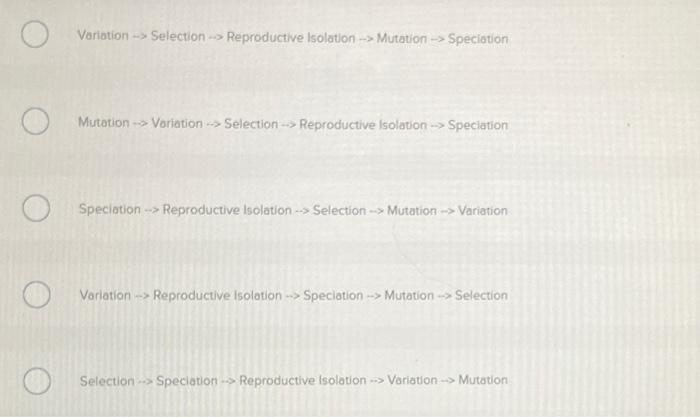 Solved Choose the best cause and effect sequence for the | Chegg.com