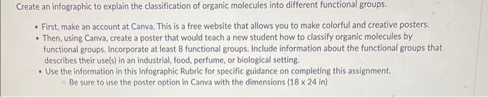 Solved Create an infographic to explain the classification | Chegg.com