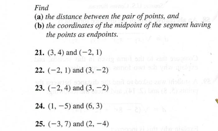 Solved Find (a) the distance between the pair of points, and | Chegg.com