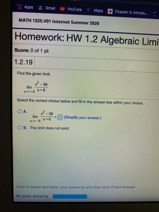 Solved Player Homework.aspx?homewor Apps Gmail YouTube Maps | Chegg.com