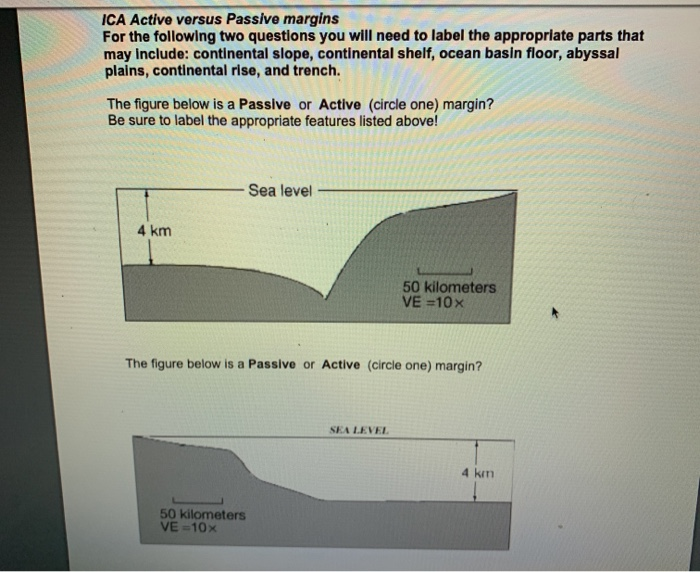 Solved ICA Active versus Passive margins For the following | Chegg.com