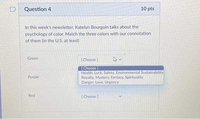 Solved In this week's newsletter, Katelyn Bourgoin talks | Chegg.com