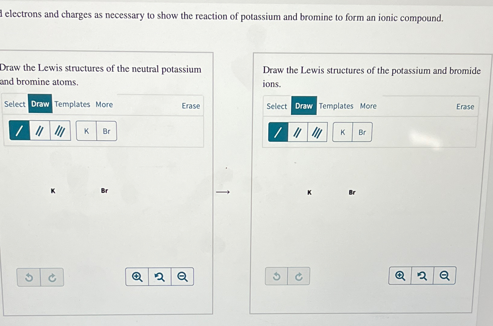 Solved add electrons and charges as necessary to show the | Chegg.com
