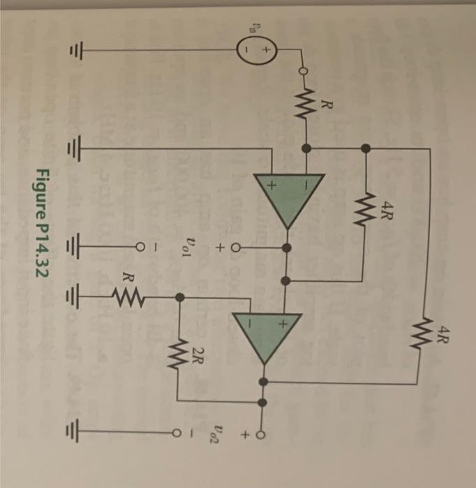 Solved 14.32. The circuit shown in Figure P14.32 employs | Chegg.com