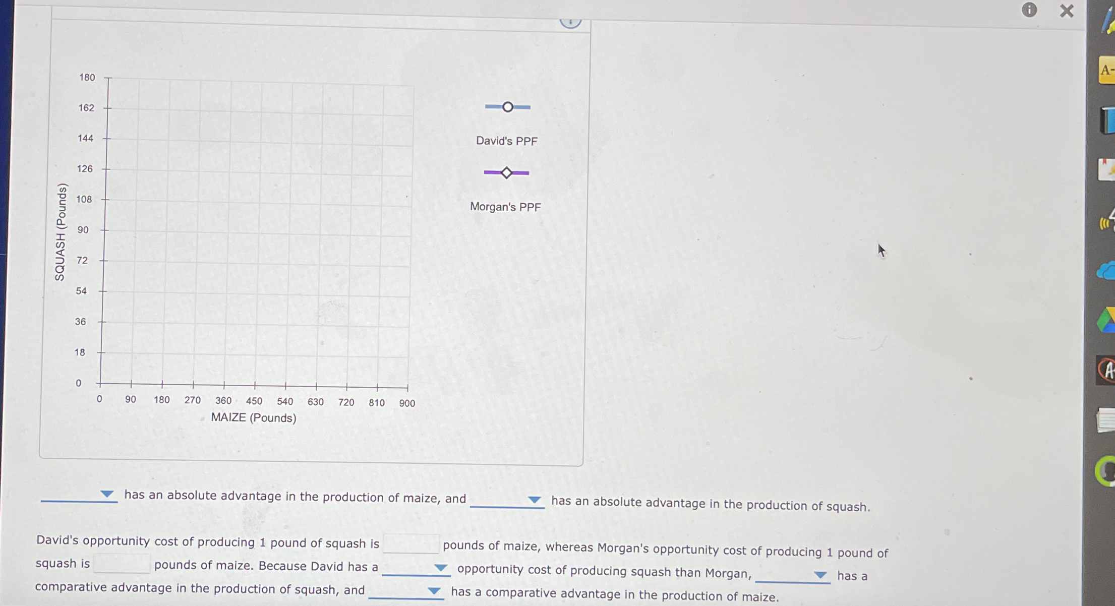 Solved Comparative and absolute advantageDavid and Morgan | Chegg.com