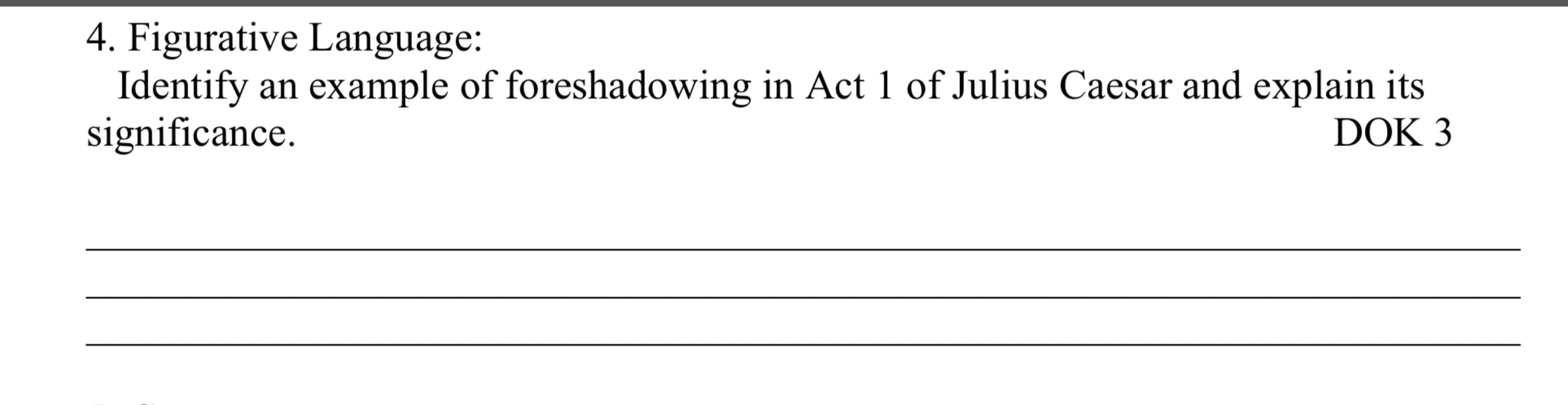 Figurative Language:Identify an example of | Chegg.com