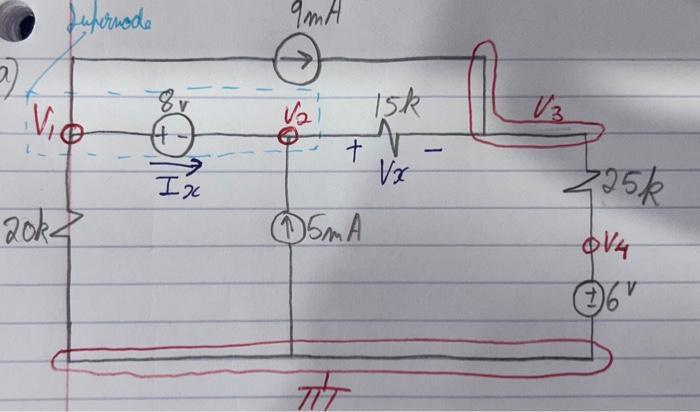 Solved Find Ix and Vx | Chegg.com