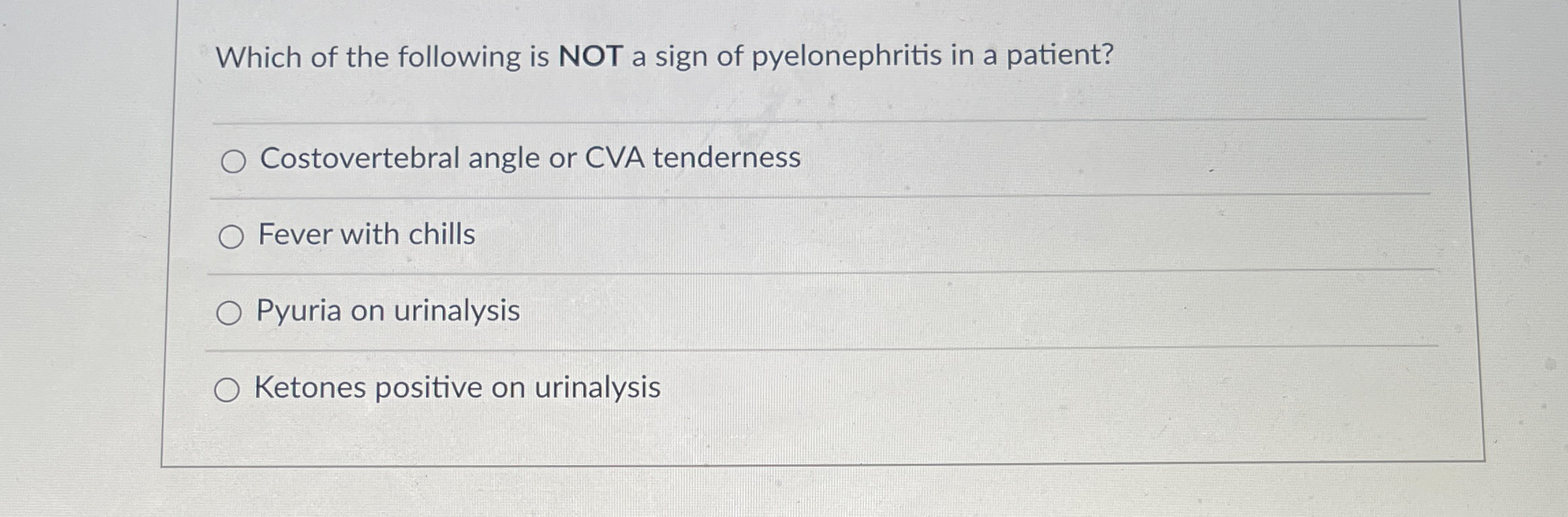 Solved Which of the following is NOT a sign of | Chegg.com