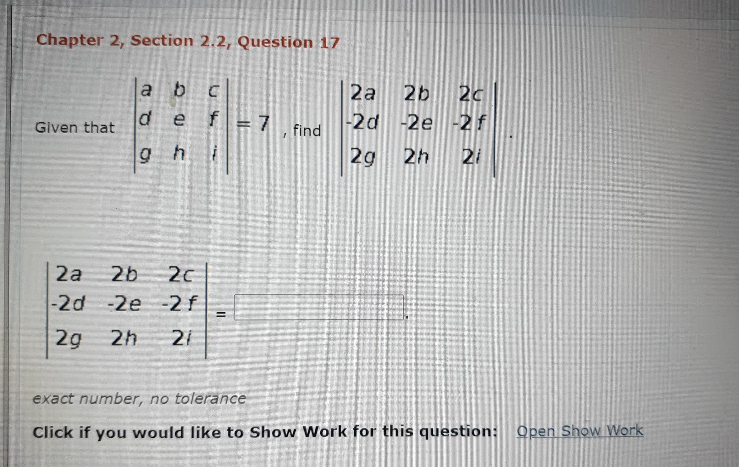 Solved Chapter 2, Section 2.2, Question 17 a b c 2a 2b 2c | Chegg.com