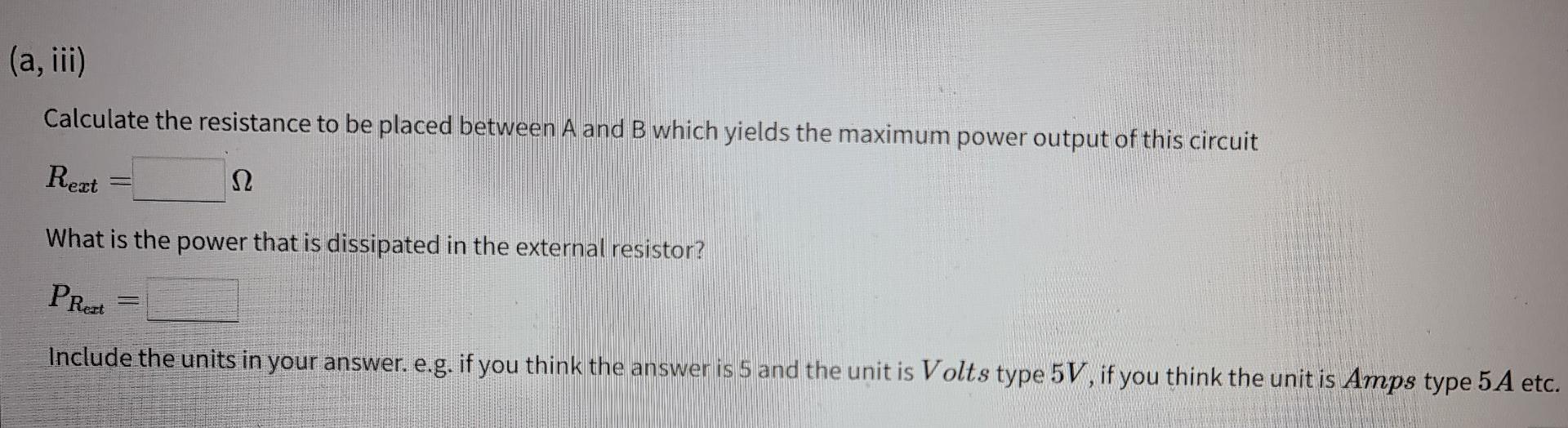 Solved Unless otherwise stated, give answers to 2dp (a,i) | Chegg.com