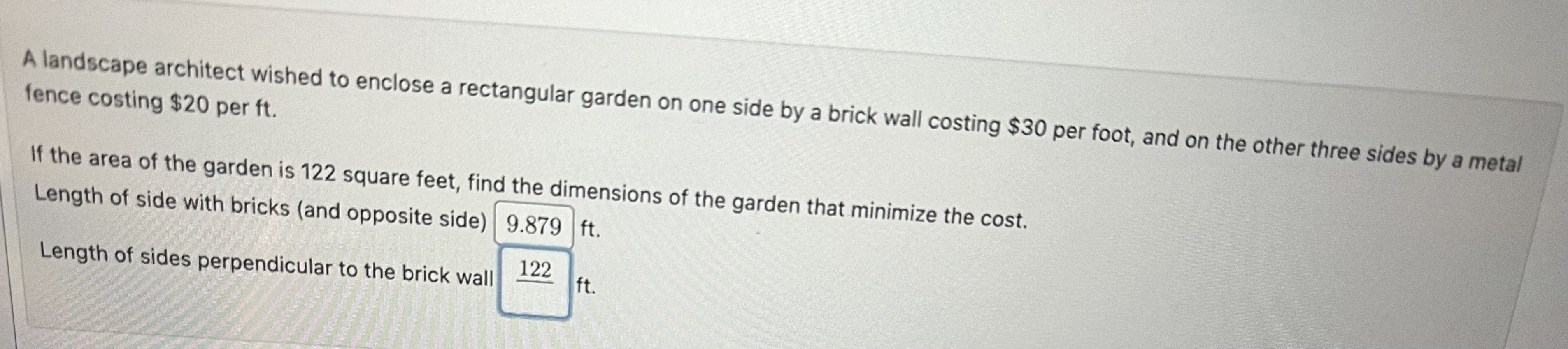 Solved A landscape architect wished to enclose a rectangular | Chegg.com