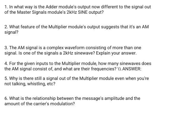 Solved 1. In what way is the Adder module's output now | Chegg.com