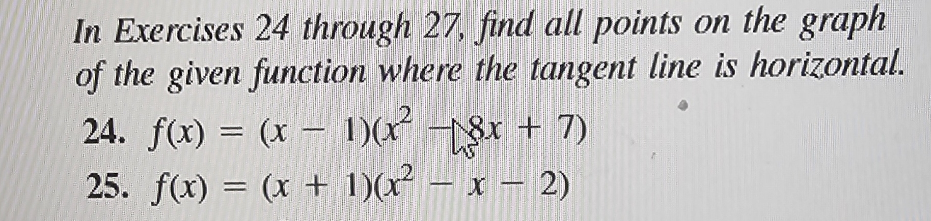 Solved In Exercises 24 ﻿through 27 , ﻿find all points on the | Chegg.com