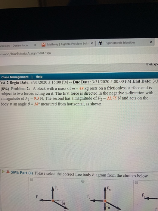 mework Denise Koon X M Mathway Algebra Problem Solvx | Chegg.com