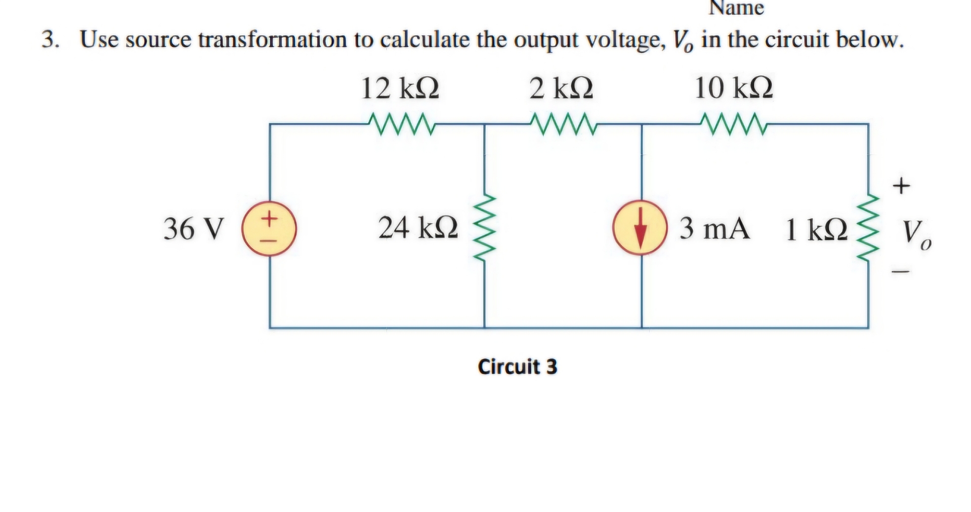 Solved Steps for Name3. ﻿Use source transformation to | Chegg.com