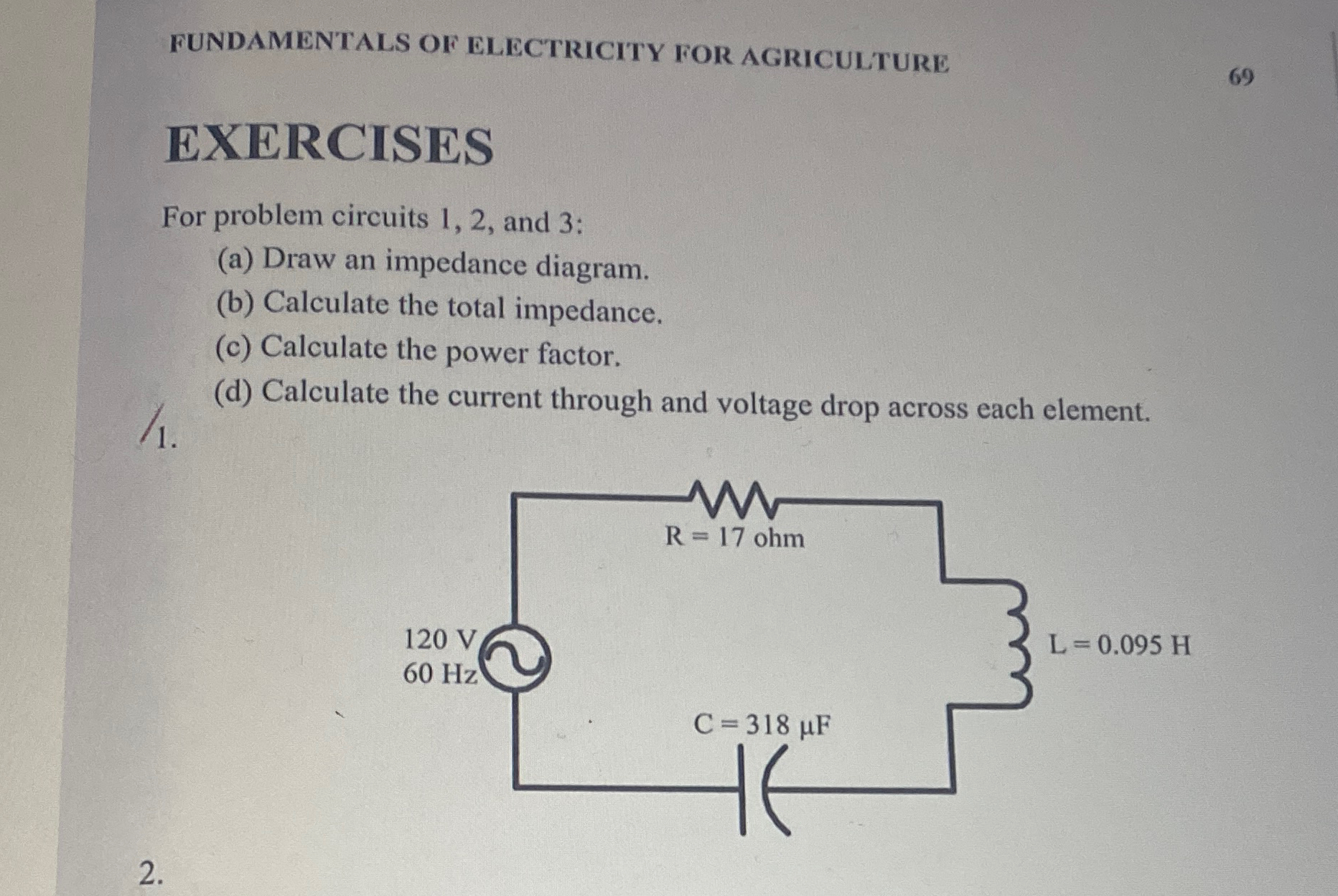 Solved FUNDAMENTALS OF ELECTRICITY FOR | Chegg.com