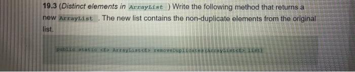 Solved with Java eclipse complete these 2 exercises:exercise | Chegg.com