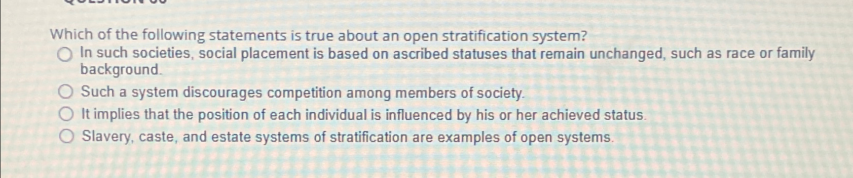 Solved Which of the following statements is true about an | Chegg.com