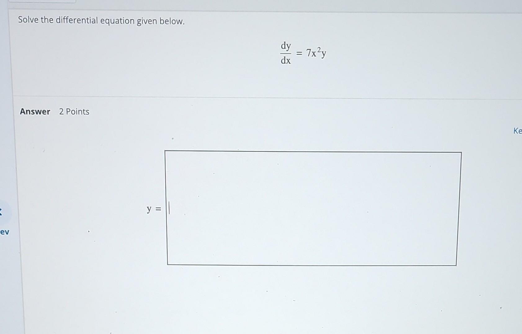Solved Solve the differential equation given below. | Chegg.com