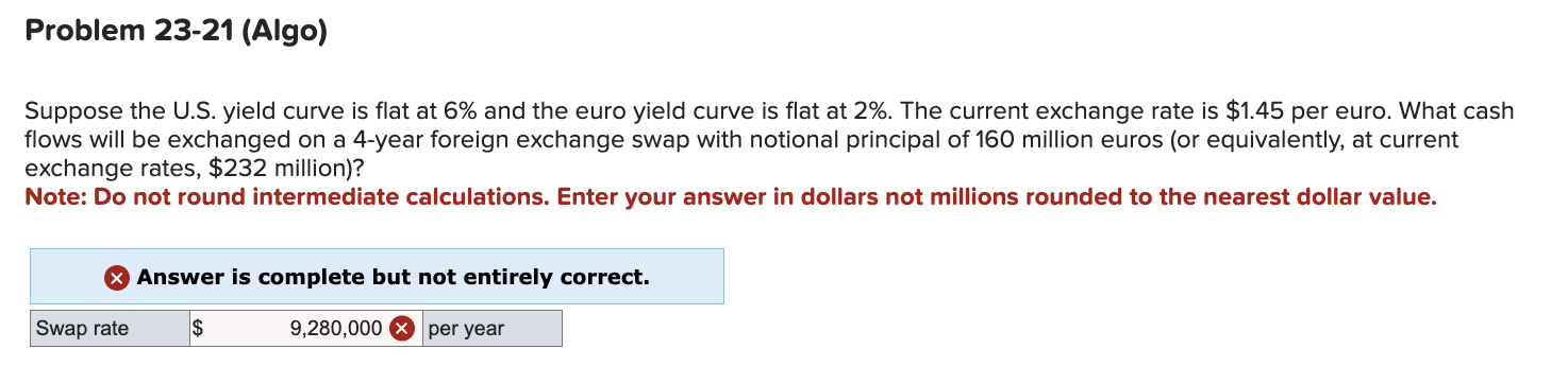 Problem 23-21 (Algo)Suppose the U.S. ﻿yield curve is | Chegg.com