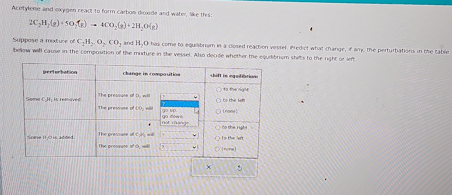 Solved Acetylene and oxygen react to form carbon dioxide and | Chegg.com