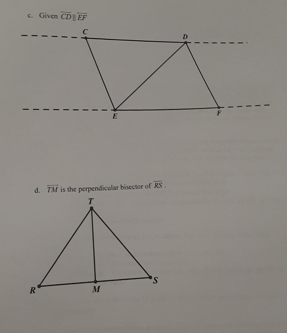 Solved 8. (20 points) Determine whether the given triangles | Chegg.com