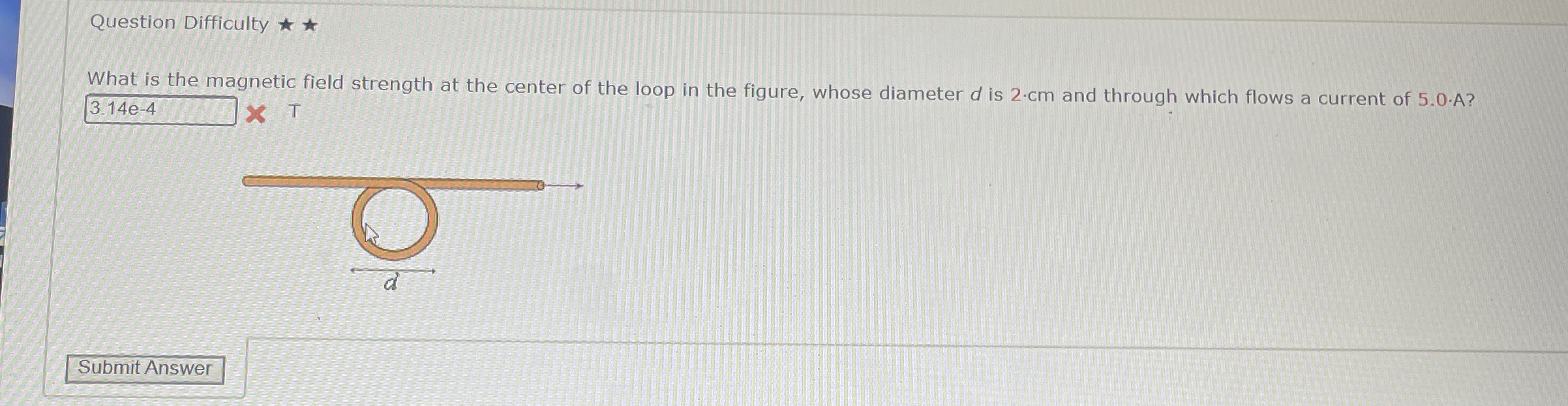 Solved Question DifficultyWhat is the magnetic field | Chegg.com