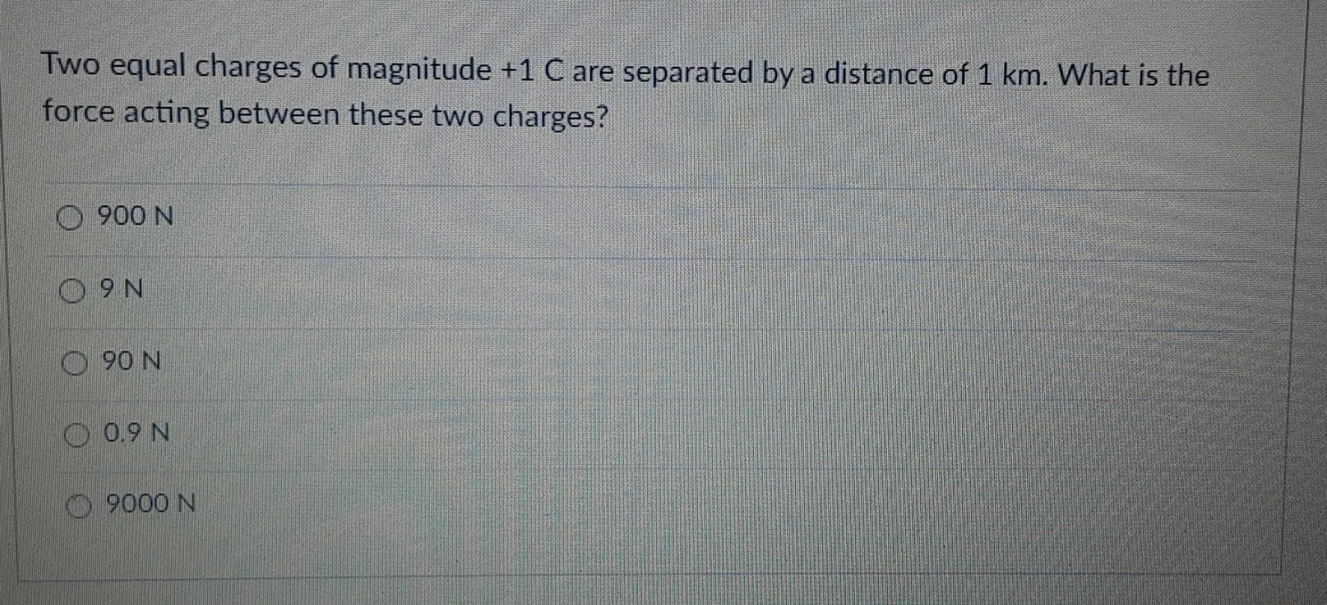 Solved Two equal charges of magnitude +1C are separated by a | Chegg.com