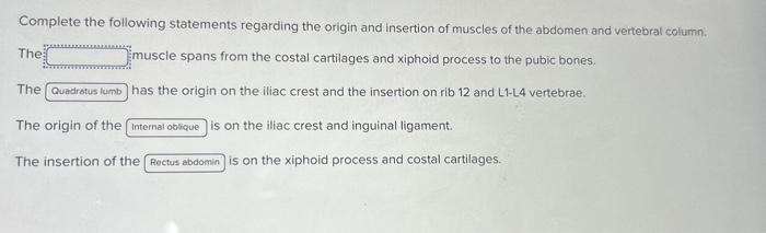Solved Complete the following statements regarding the | Chegg.com
