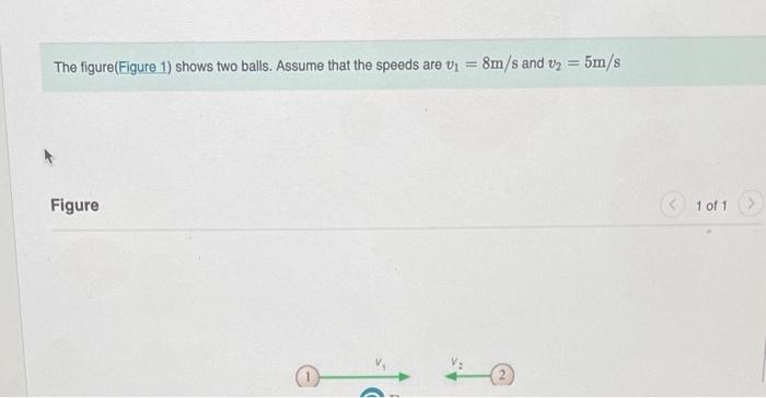 Solved The figure(Figure 1) shows two balls. Assume that the | Chegg.com