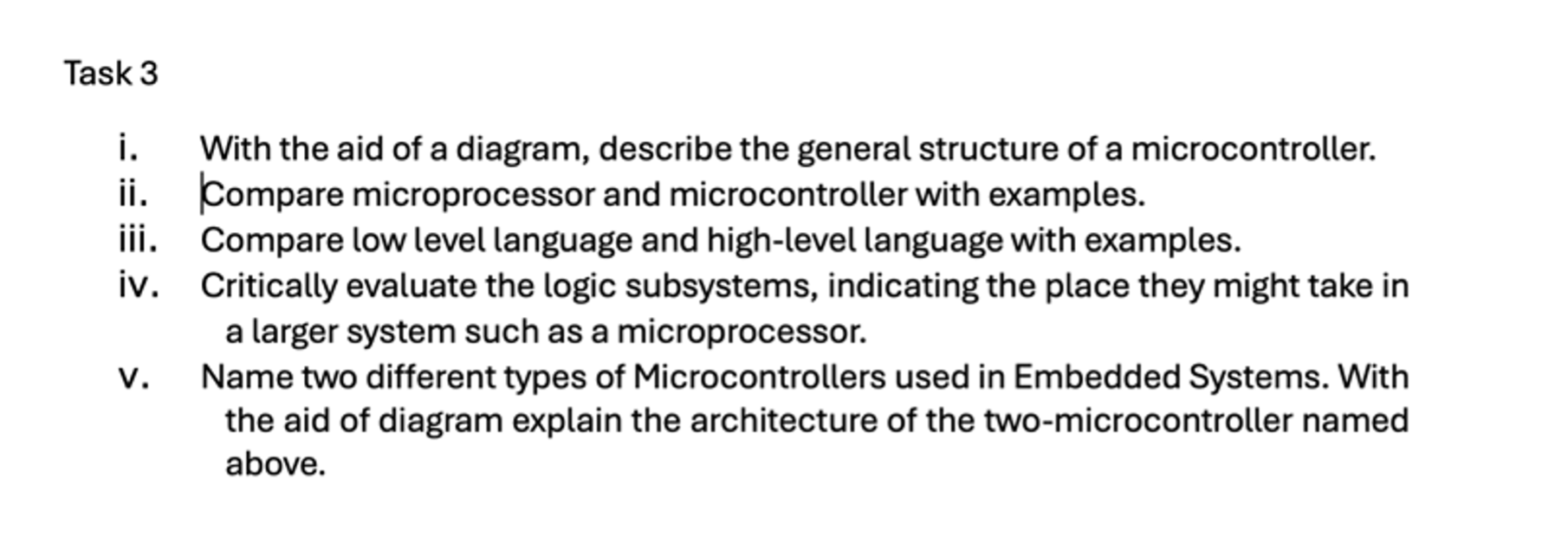 Solved Task 3i. ﻿With the aid of a diagram, describe the | Chegg.com