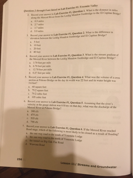Solved Questions 2 through 8 are based on Lab Exercise #1: | Chegg.com
