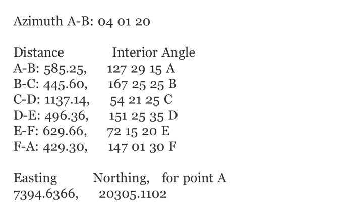 Azimuth A-B: 040120 - 100 units | Chegg.com
