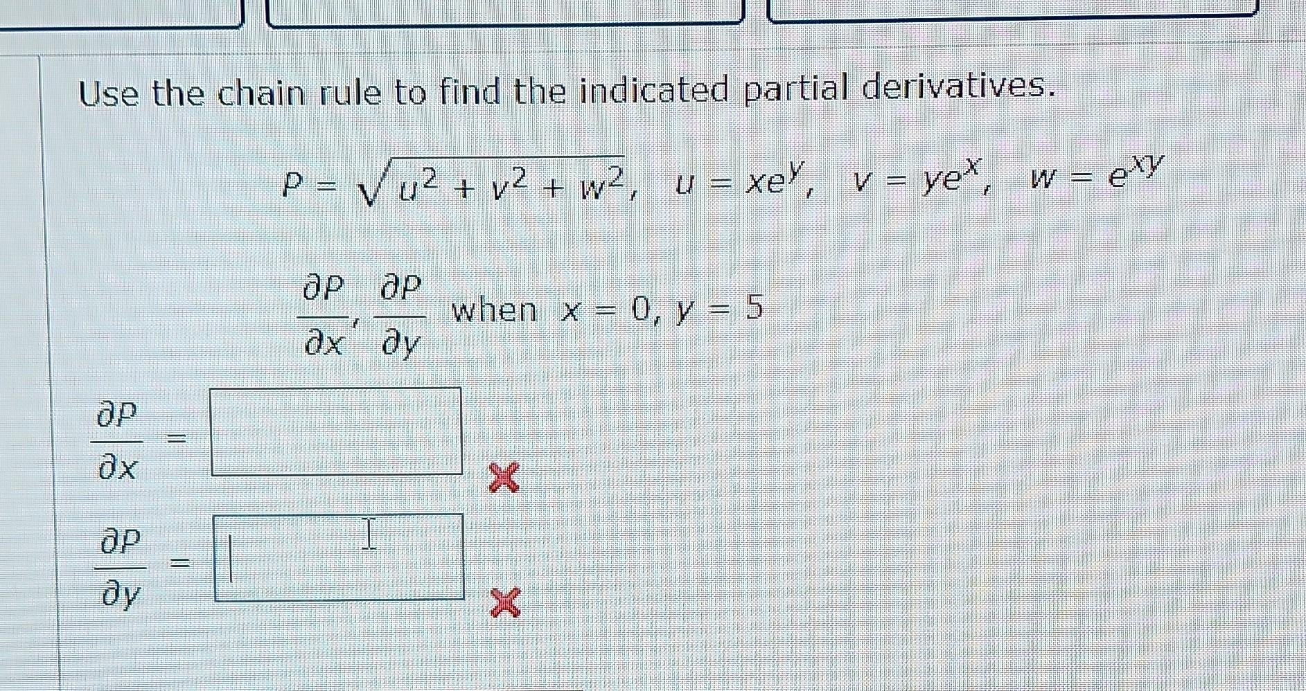 Solved Use the chain rule to find the indicated partial | Chegg.com