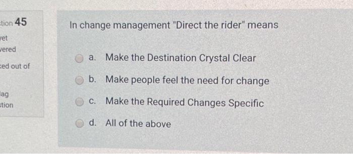 Solved stion 45 In change management Solved stion 45 In change management
