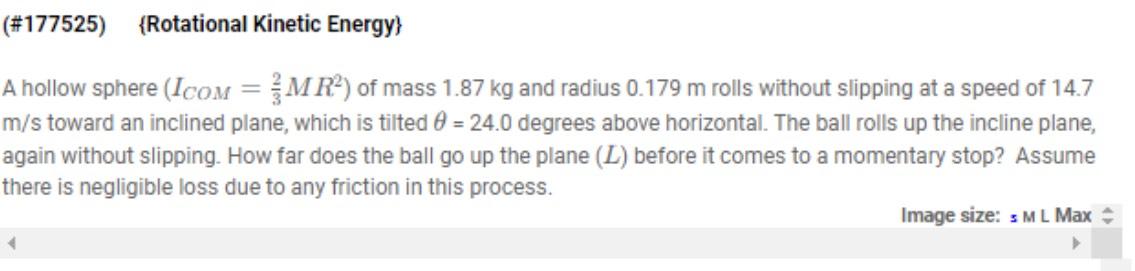 Solved (#177525)\\n{Rotational Kinetic Energy}\\nA hollow | Chegg.com