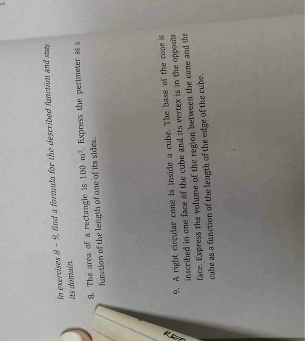 Solved In exercises 8 - 9, find a formula for the described | Chegg.com