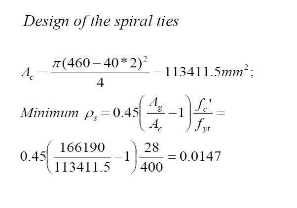 Solved Problem Statment:Design a round spiral column to | Chegg.com