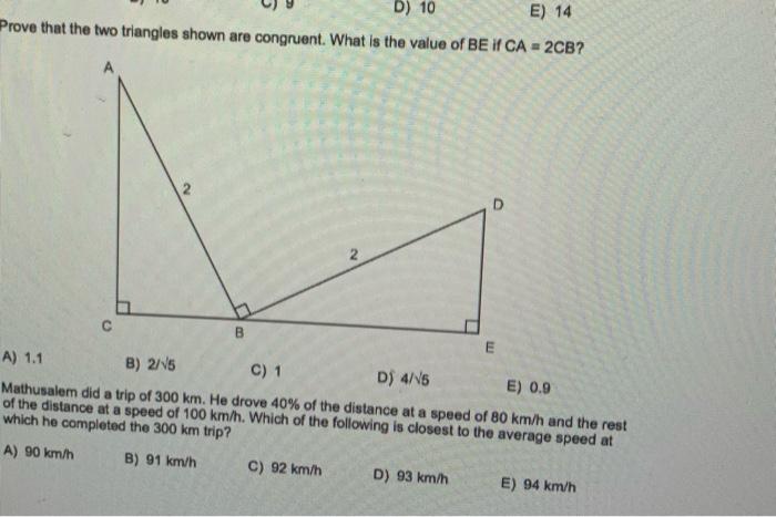 Solved Prove that the two triangles shown are congruent. | Chegg.com