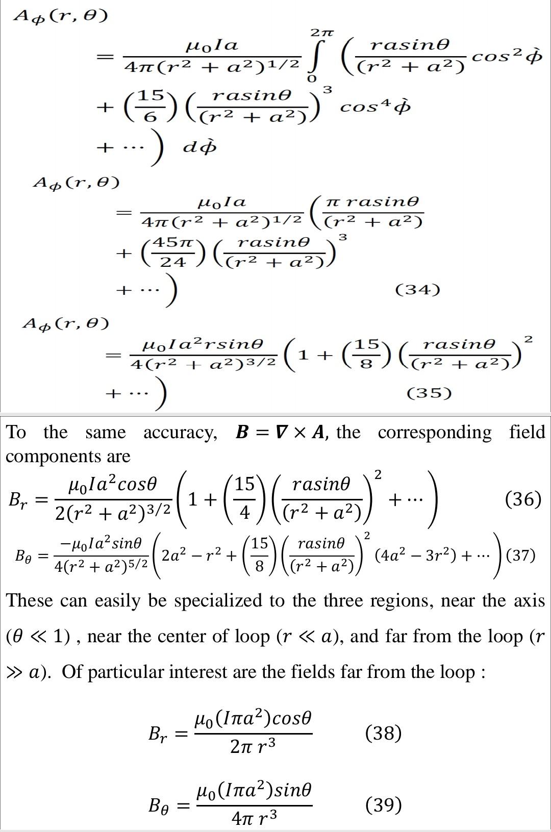 Solved Bθ=r1∂rd(rAϕ)e^θ | Chegg.com