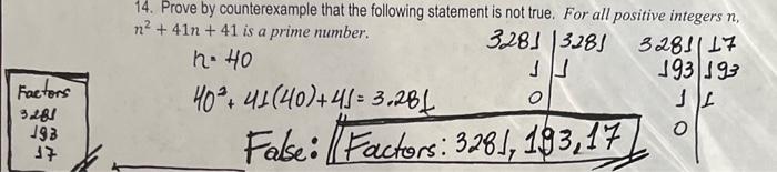 Solved Prove by counterexample that the following statement | Chegg.com