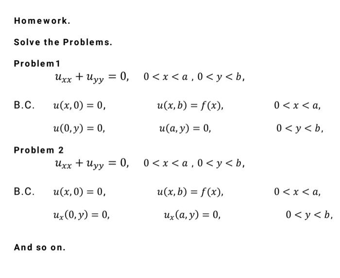 Solved Homework. Solve the problem II, Problem III and | Chegg.com