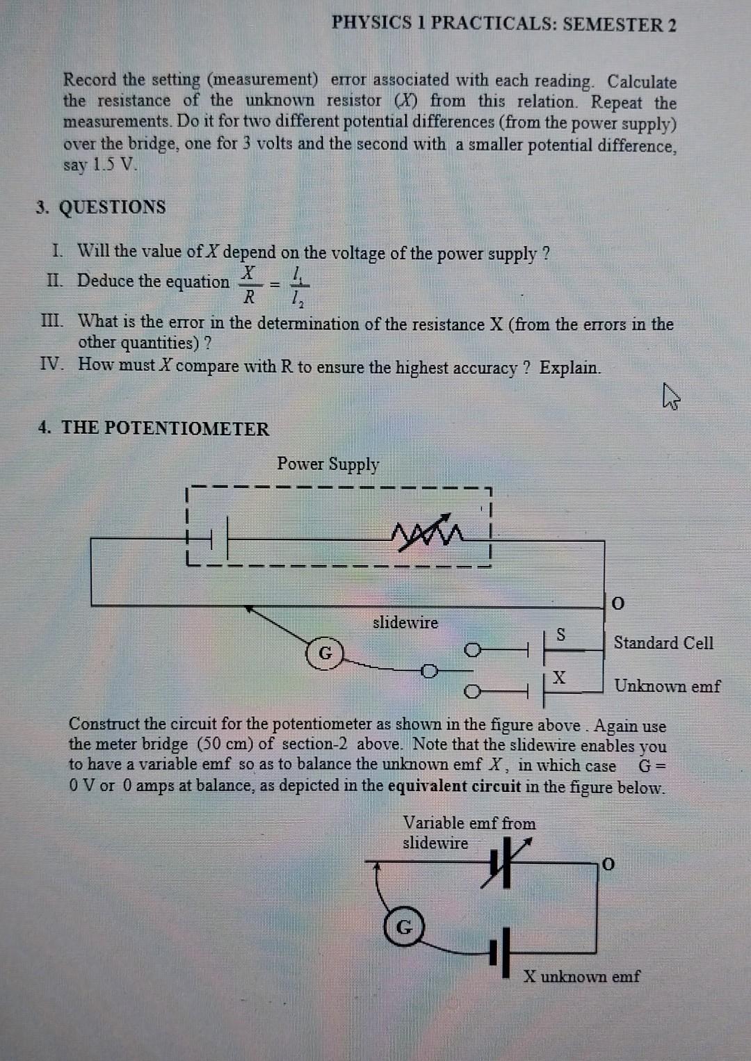 Solved 1. AIM The determination of unknown resistance and | Chegg.com