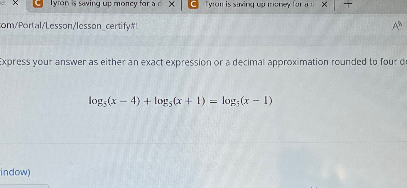 Solved om/Portal/Lesson/lesson_certify#!xpress your answer | Chegg.com